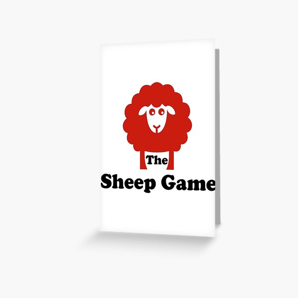 "The Sheep Game Merch The Sheep Game Logo" Greeting Card for Sale by ...
