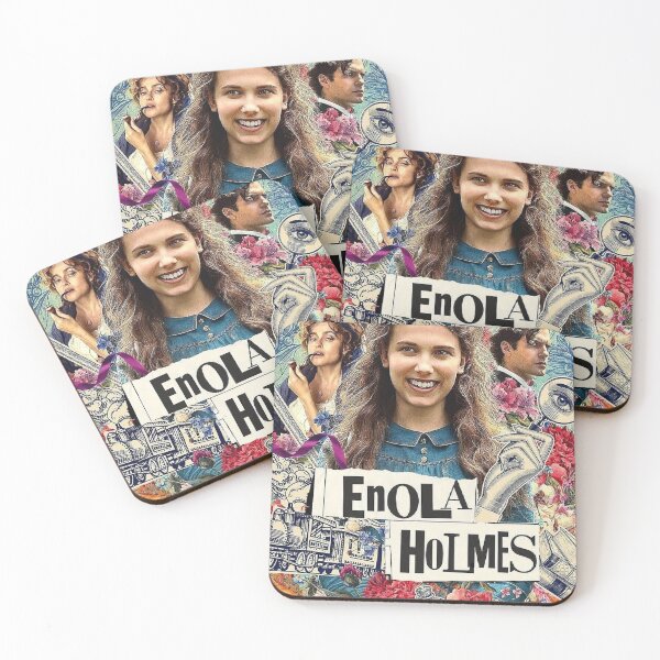 Posavasos (lote de 4) «Enola Holmes Enola Holmes Enola Holmes Enola ...