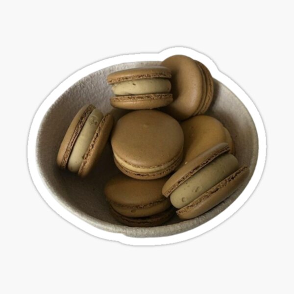 "Coffee Flavored Macarons" Sticker for Sale by Kito-Kato | Redbubble
