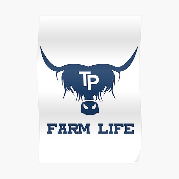 "Tom Pemberton Merch Farm Life Logo" Poster for Sale by BenRyme | Redbubble