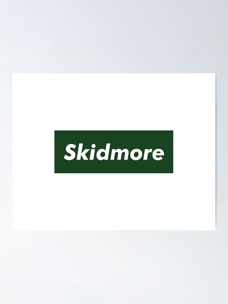 "Skidmore Box Logo" Poster for Sale by underdogdesigns | Redbubble