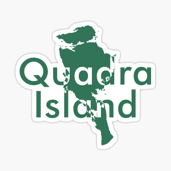"quadra island" Sticker for Sale by RanArt07 | Redbubble