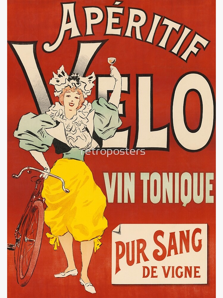 "APERITIF VELO VIN TONIQUE 1895 Vintage French Liqueur Art Nouveau ...