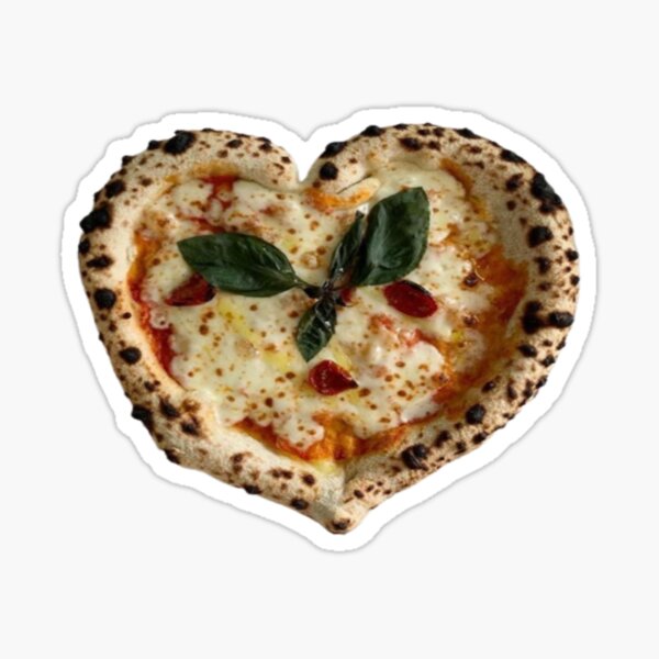 "Heart Pizza" Sticker for Sale by Kito-Kato | Redbubble
