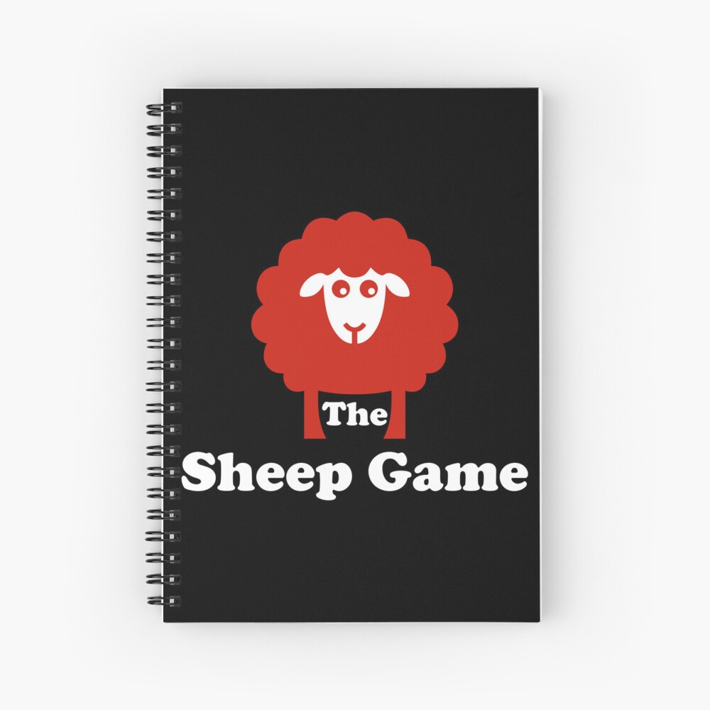 "The Sheep Game Merch The Sheep Game Logo" Spiral Notebook for Sale by ...