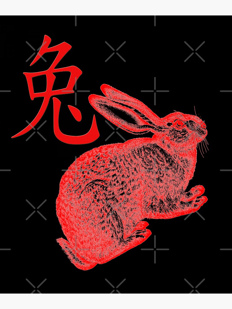 "Chinese Zodiac Year of The Rabbit Animal Sign Lunar New Year" Sticker ...