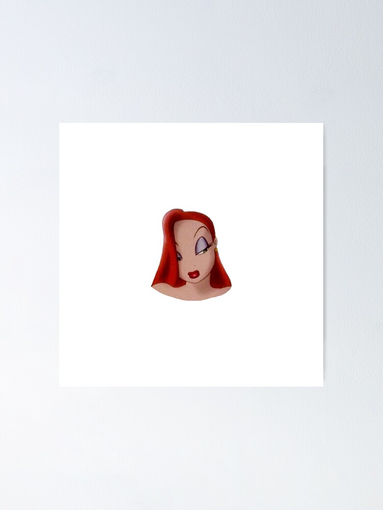 "Jessica Rabbit - Head" Poster for Sale by wyattmiller | Redbubble