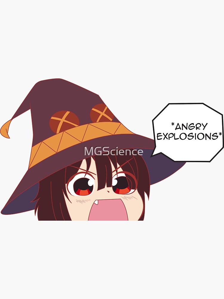 "Angy Explosion Noises" Sticker for Sale by MGScience | Redbubble