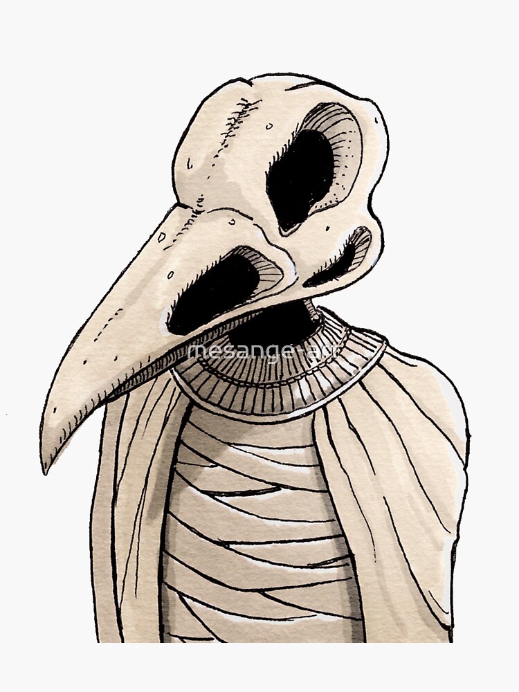 "Moon Knight Khonshu FanArt" Sticker for Sale by mesange-art | Redbubble