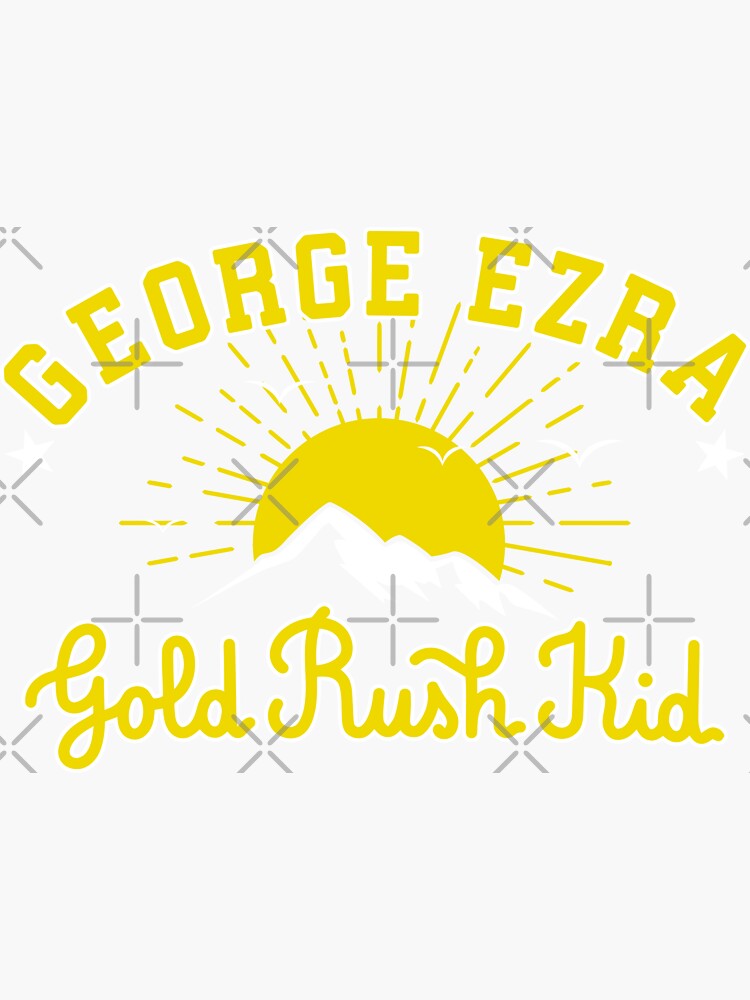 "George Ezra Merch Gold Rush Kid Mountains" Sticker for Sale by BenRyme ...