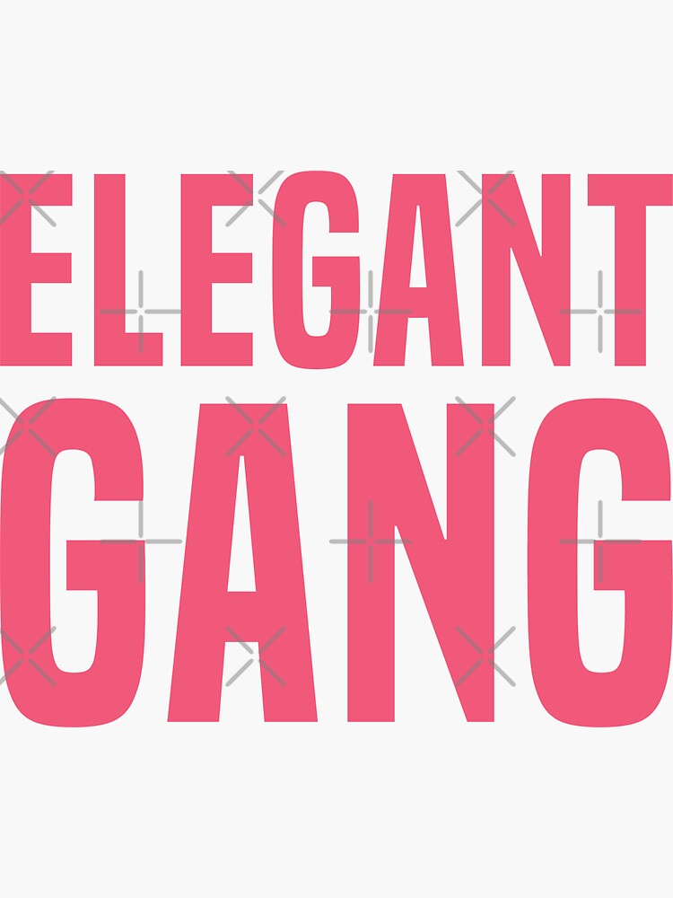 "Elegant Gang - D Block Europe" Sticker for Sale by DesignByKaybi ...