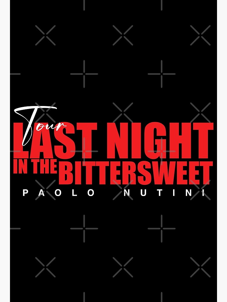 "Paolo Nutini Merch Last Night In The Bittersweet Tour" Poster for Sale ...