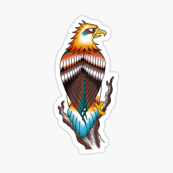 "blue eagle" Sticker for Sale by SunkBubble | Redbubble