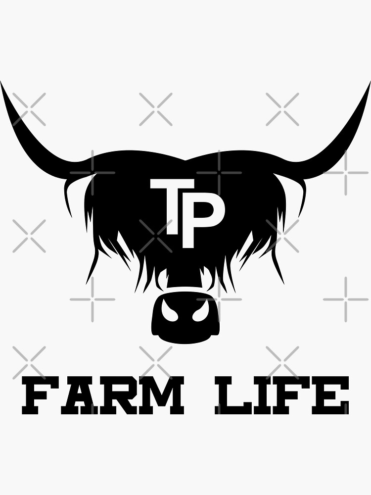 "Tom Pemberton Merch Farm Life Logo" Sticker for Sale by BenRyme ...