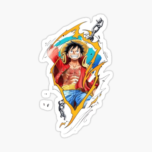 "monkey d luffy" Sticker for Sale by Sbgh | Redbubble