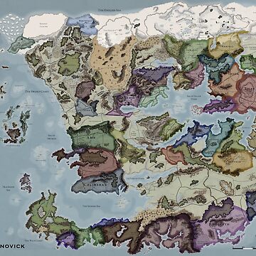 "DND: Faerun Map (NO HEXES)" Poster for Sale by Johnovick | Redbubble