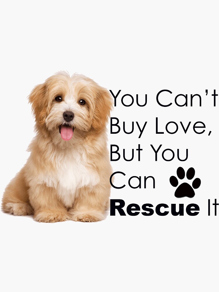 "Rescue Dog" Sticker by katierock15 | Redbubble