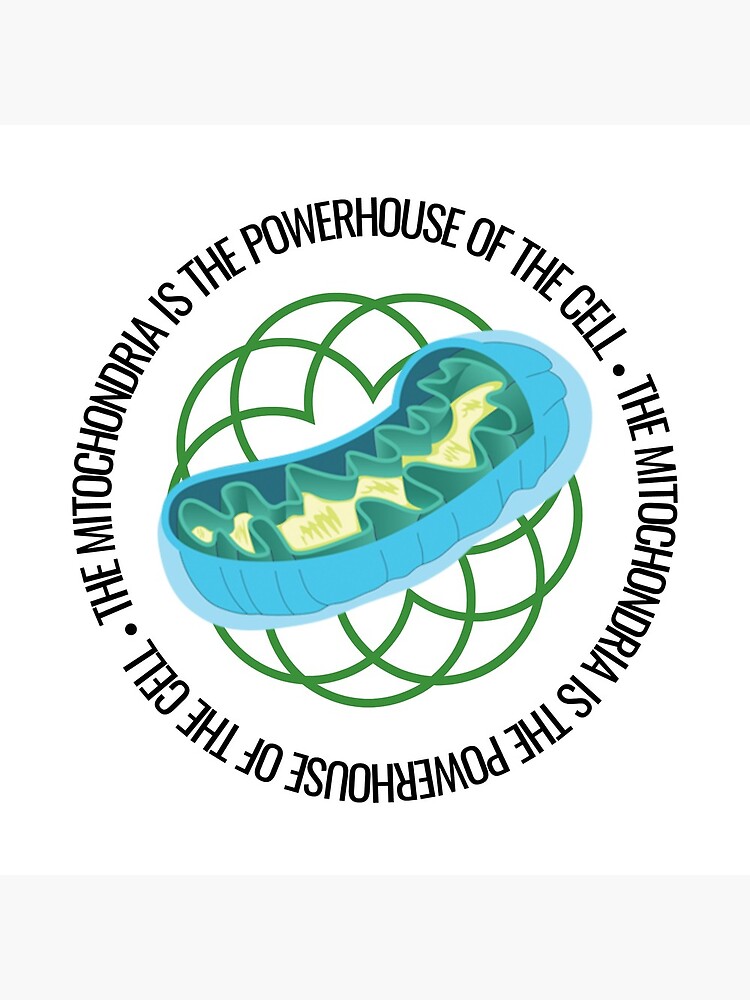 "The Mitochondria is the Powerhouse of the Cell" Poster for Sale by ...