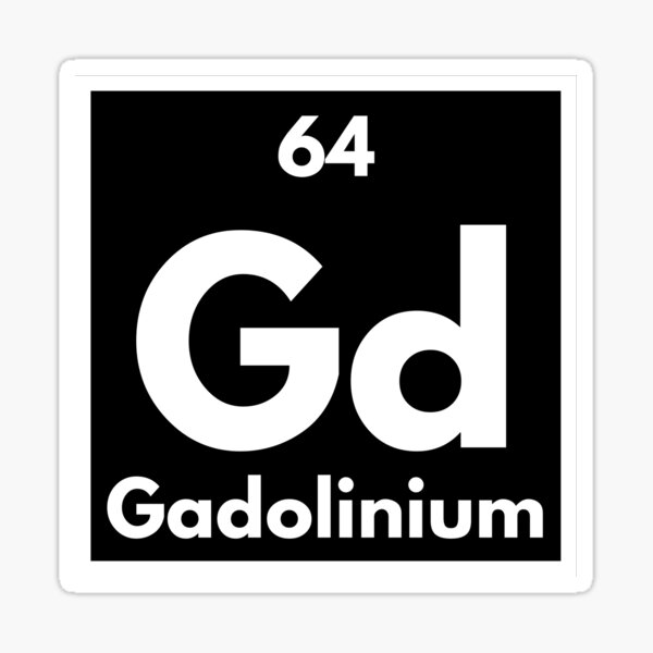 "Periodic Table element number 64 Gd Gadolinium" Sticker for Sale by ...