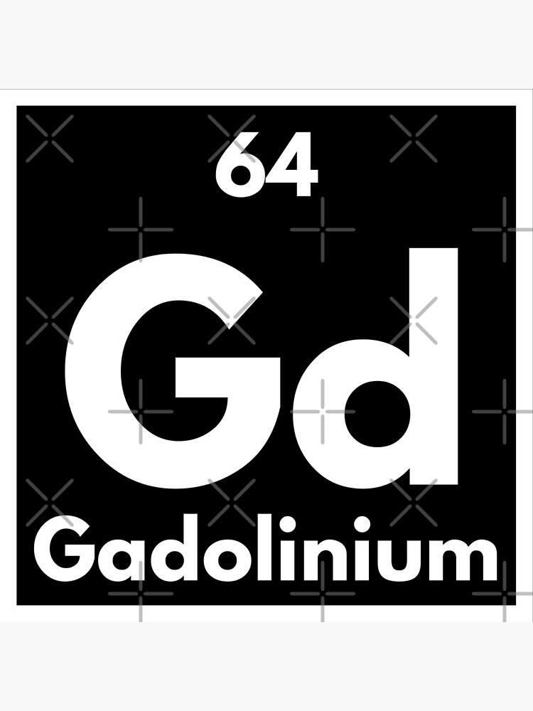 Poster « Tableau périodique élément numéro 64 Gd Gadolinium », par ...