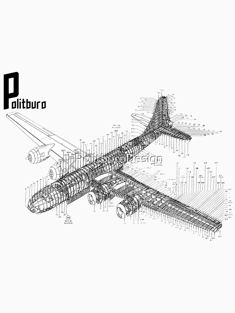 "B-29 Schematic: Superfortress" T-shirt for Sale by PolitburoDesign ...