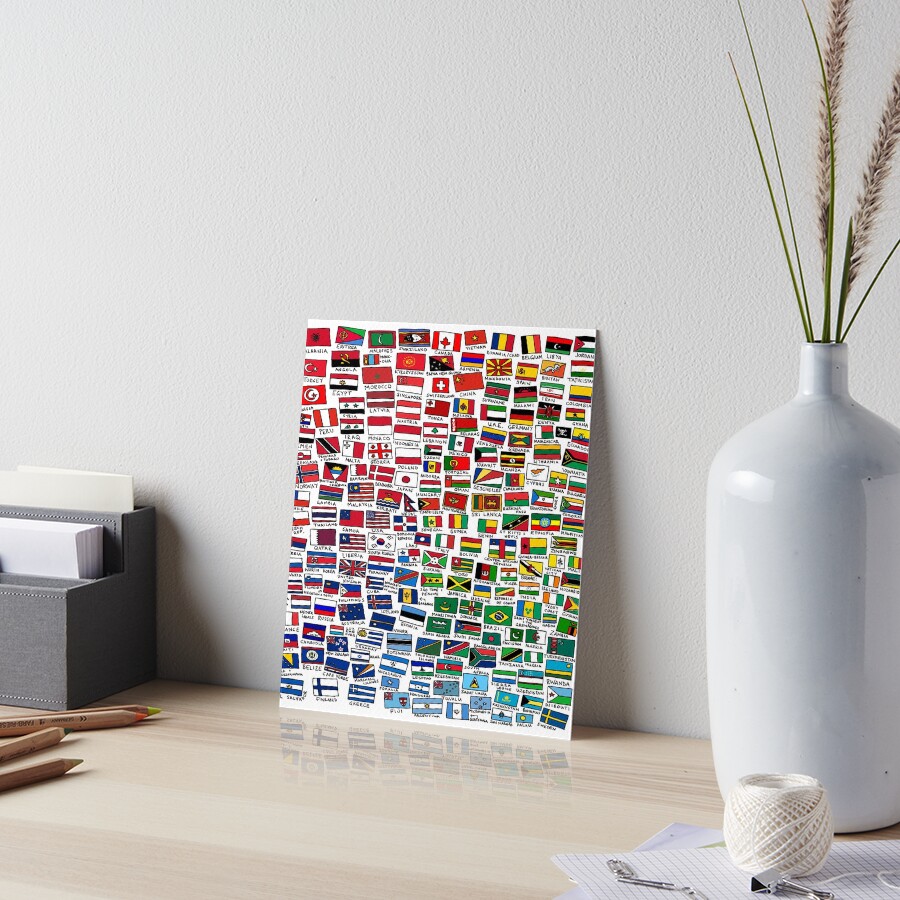 "World Flags" Art Print for Sale by N D | Redbubble