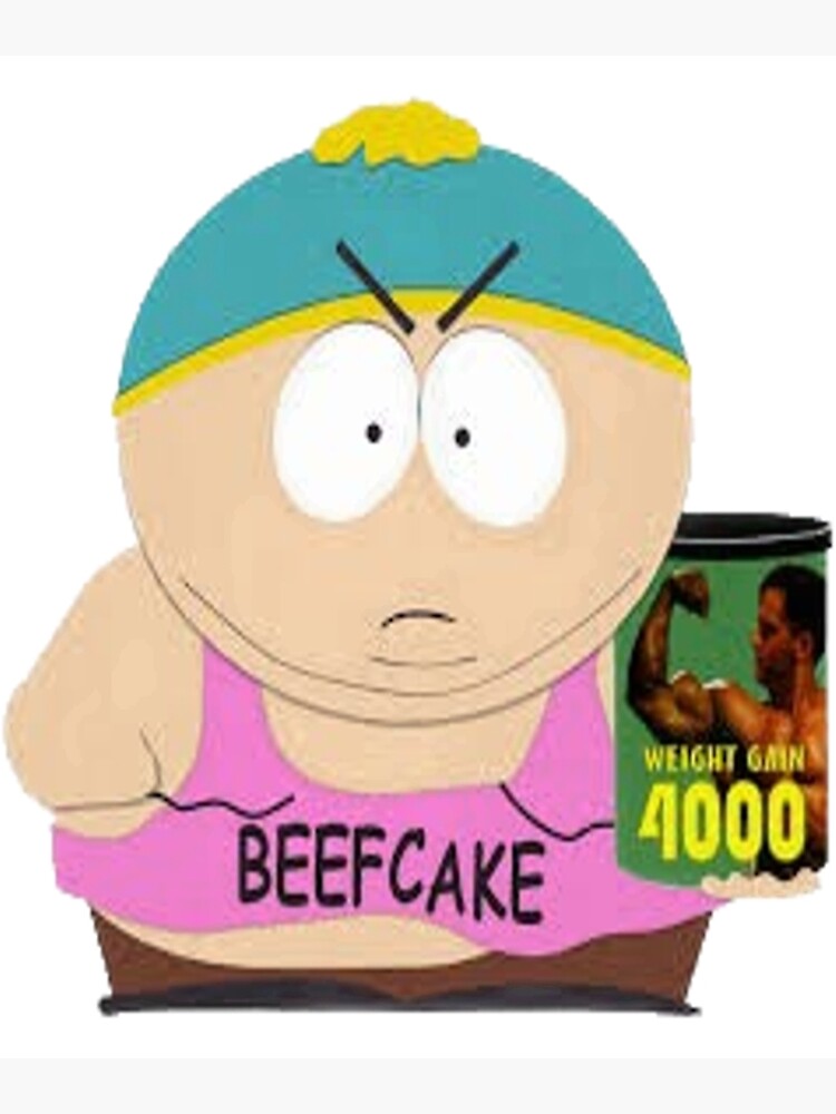 "eric cartman promotion beef cake 2000 . " Poster for Sale by khyreesorrell | Redbubble