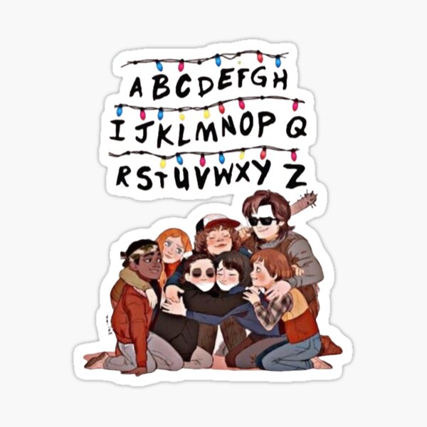 " stranger things characters" Sticker for Sale by A-Elmoniem | Redbubble
