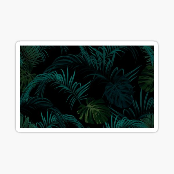 "Dark green jungle" Sticker for Sale by MrFreddie | Redbubble