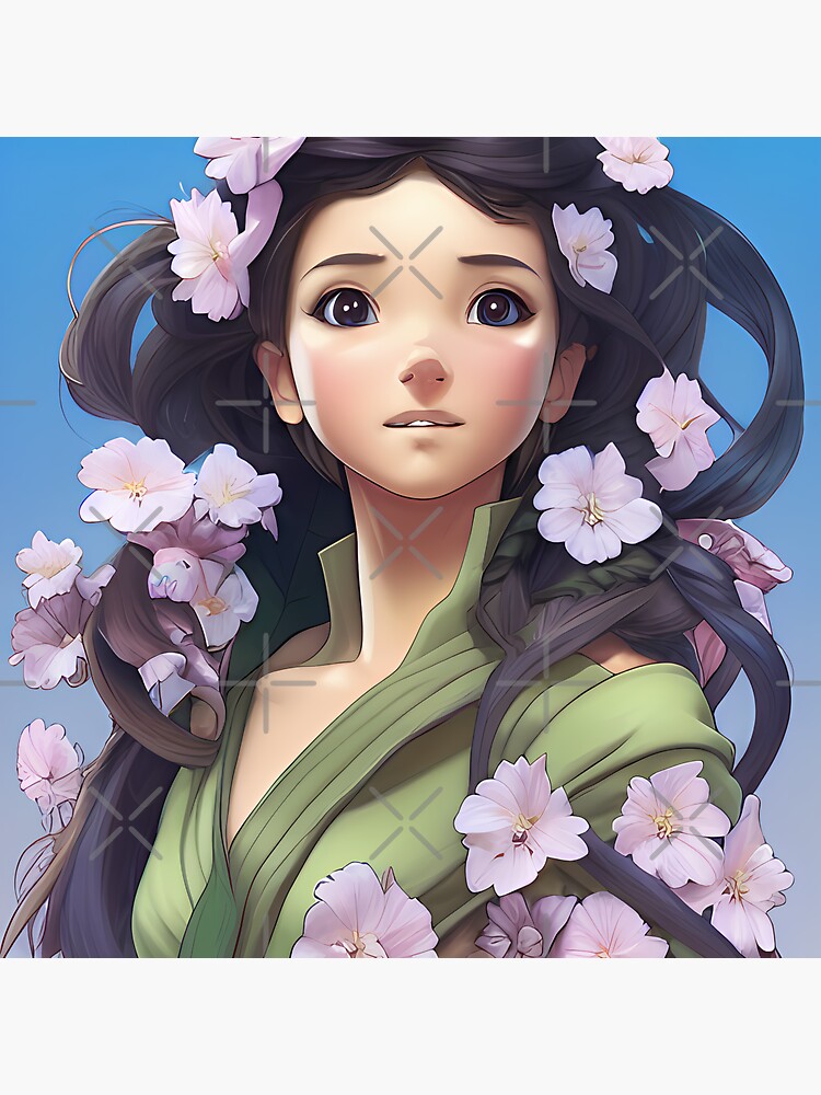 "girl label design" Sticker for Sale by Dicoart | Redbubble