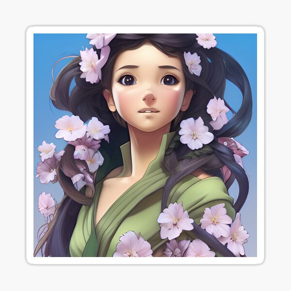 "girl label design" Sticker for Sale by Dicoart | Redbubble