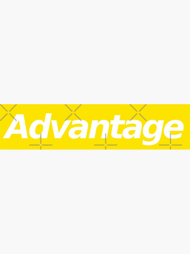 "Advantage Tennis - Box logo" Sticker for Sale by TieBreak-Tennis ...