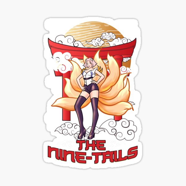 "Anime - The Nine-Tails" Sticker for Sale by mrhomebiz | Redbubble