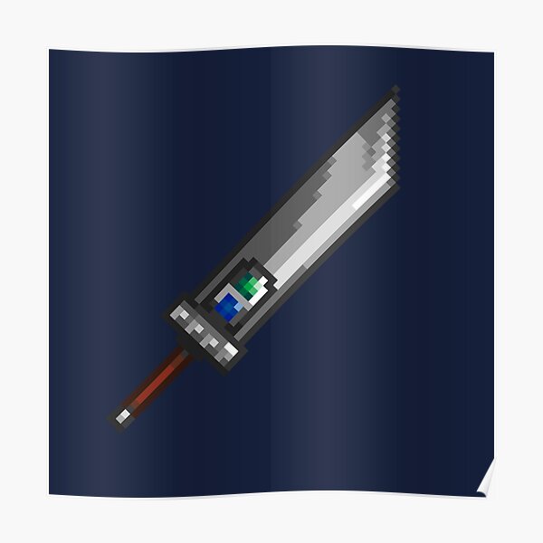 "Fantasy Sword Pixel Art" Poster for Sale by FnxCreative | Redbubble