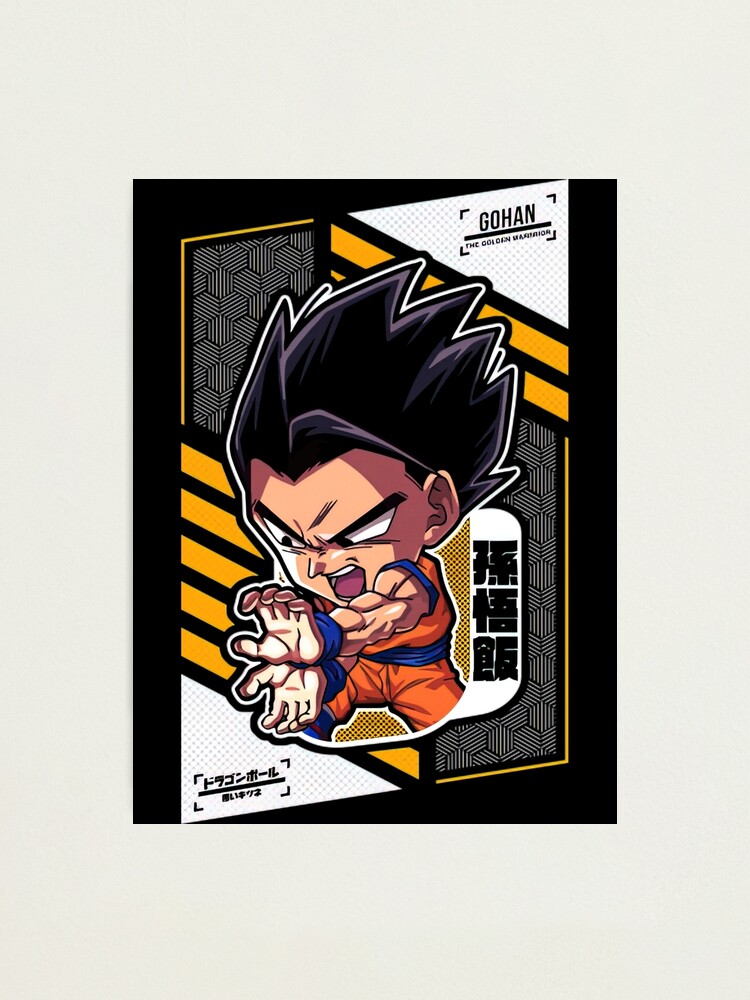 "Gohan Dragon BALL Z Chibi Design" Photographic Print for Sale by ...