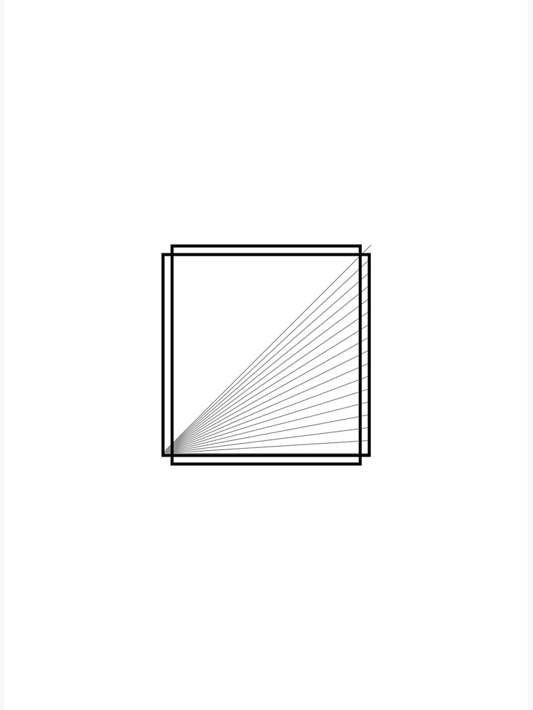 "Box with lines inside" Sticker for Sale by LittleBitOfAll | Redbubble