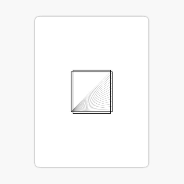 "Box with lines inside" Sticker for Sale by LittleBitOfAll | Redbubble