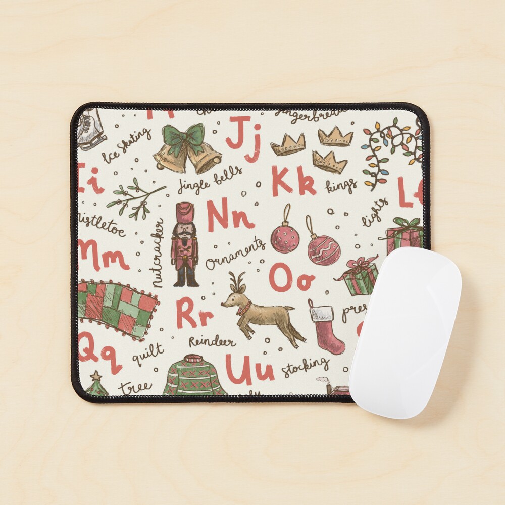 "Christmas Alphabet" Poster for Sale by thosepencils | Redbubble