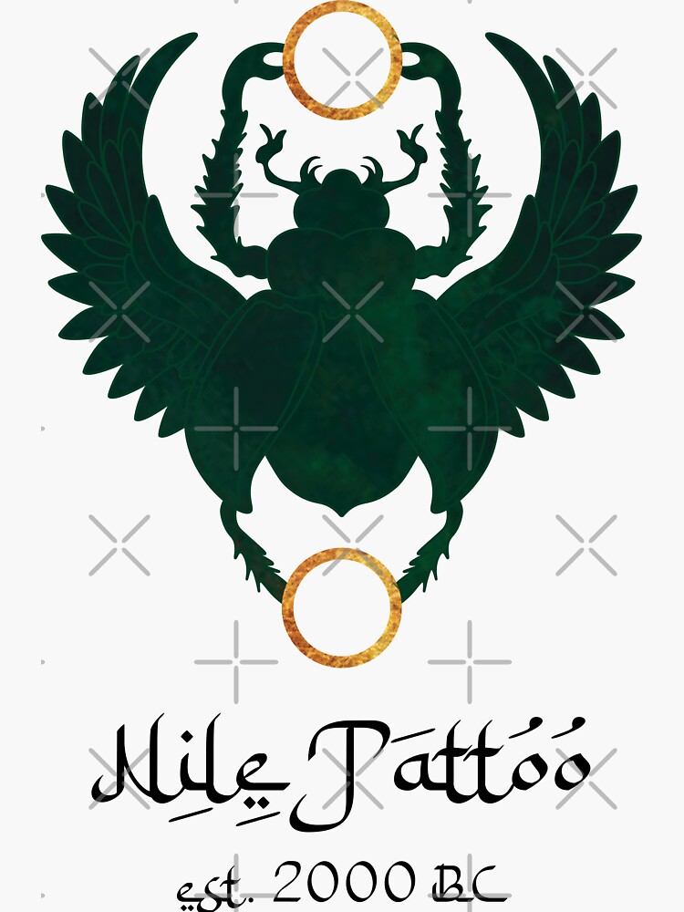 "Nile Tattoo" Sticker for Sale by DesertDesign02 | Redbubble