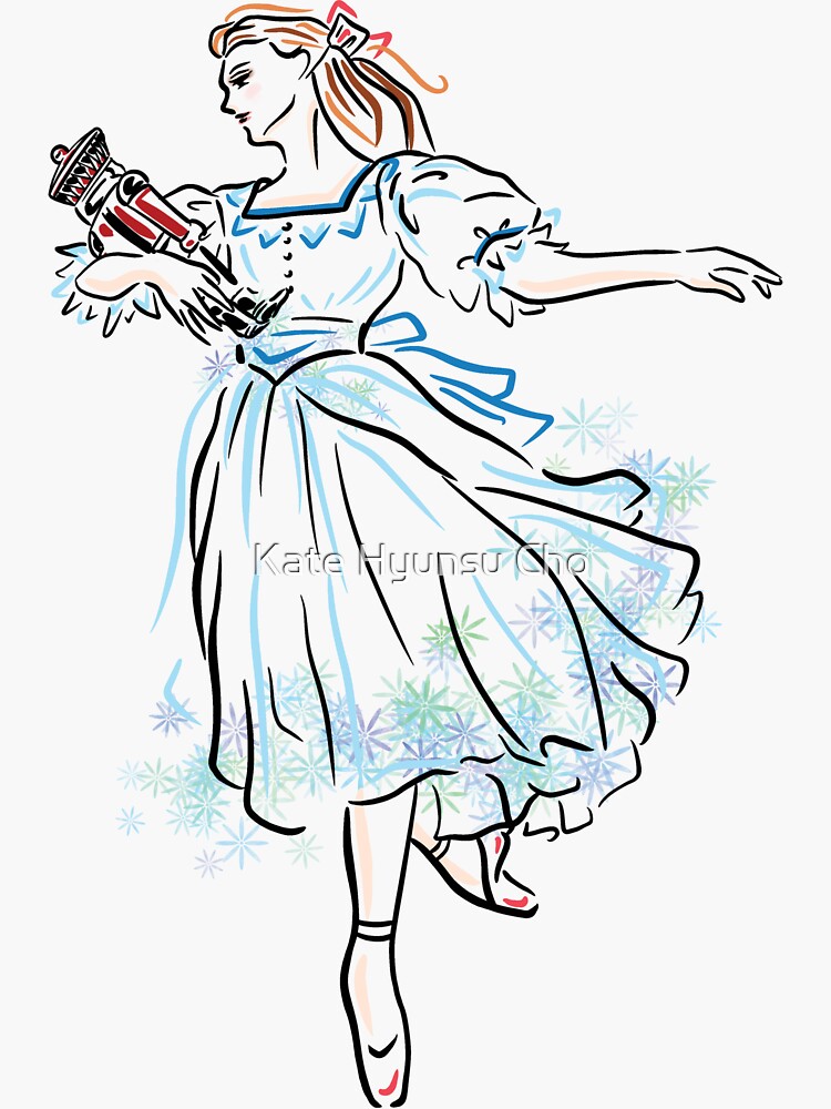 "The Nutcracker Ballet and Clara Christmas Holiday Dance " Sticker for ...