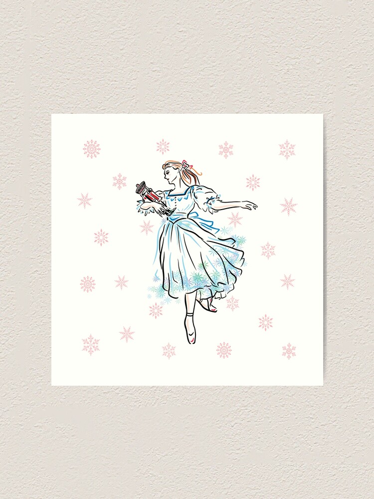 "The Nutcracker Ballet and Clara Christmas Holiday Dance " Art Print ...