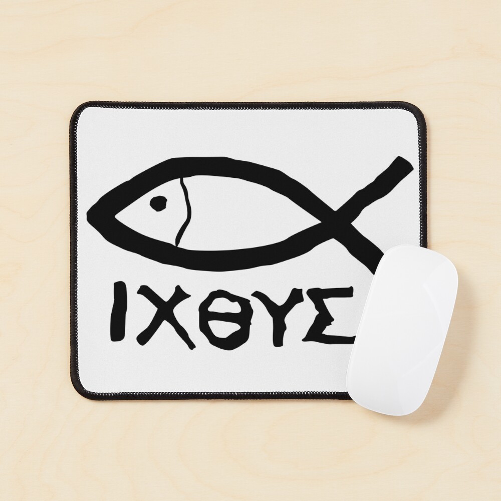 "Ichthys IXOYE Christian Fish Sticker" Poster for Sale by nikolaj1301 ...