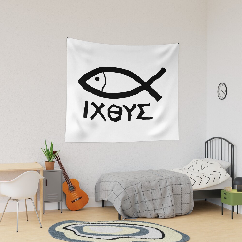 "Ichthys IXOYE Christian Fish Sticker" Poster for Sale by nikolaj1301 ...