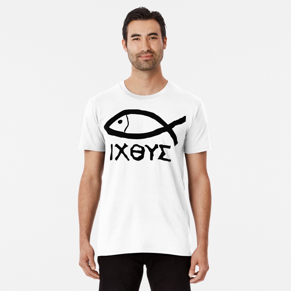 "Ichthys IXOYE Christian Fish Sticker" Poster for Sale by nikolaj1301 ...