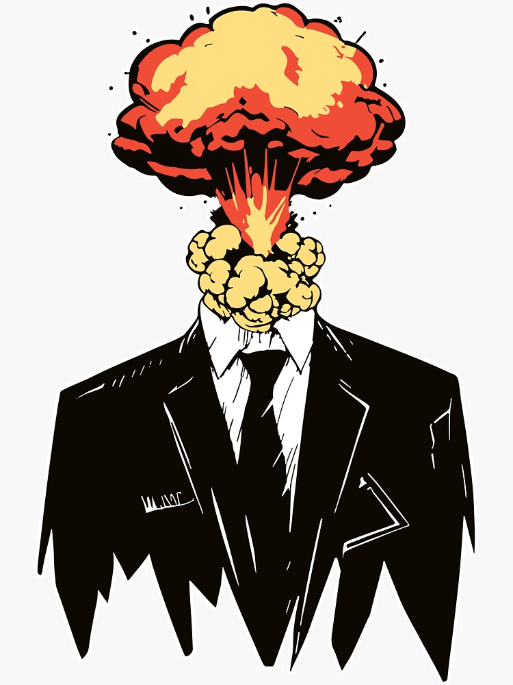 "Atom Head" Sticker for Sale by Dream-Horizon | Redbubble