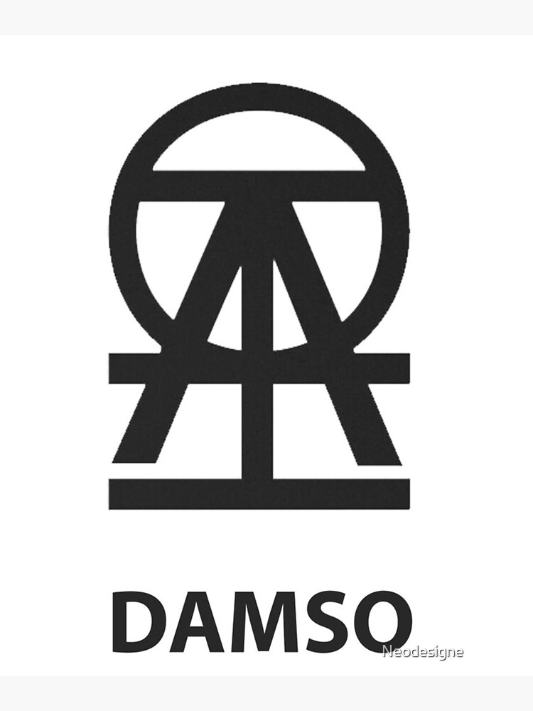 "logo of rapper damso" Sticker for Sale by Neodesigne | Redbubble