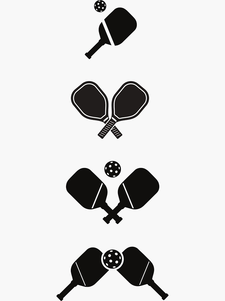 "PICKLEBALL stickers" Sticker for Sale by Trandiz | Redbubble