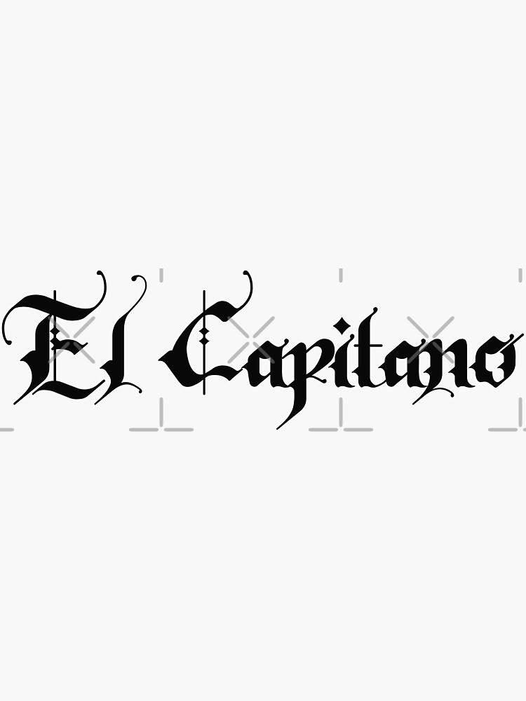 "El Capitano" Sticker for Sale by KleineStar | Redbubble