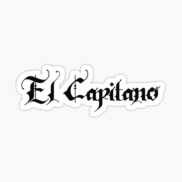 "El Capitano" Sticker for Sale by KleineStar | Redbubble