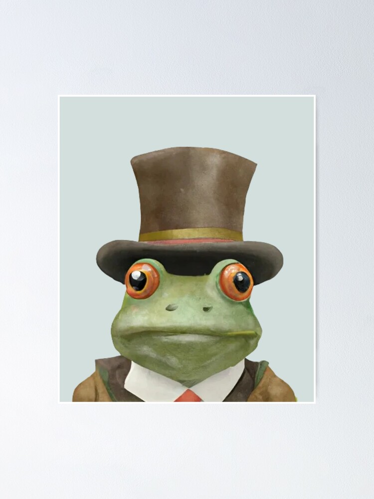 "Watercolor funny frog, cottage core,weird vintage frog, vintage ...